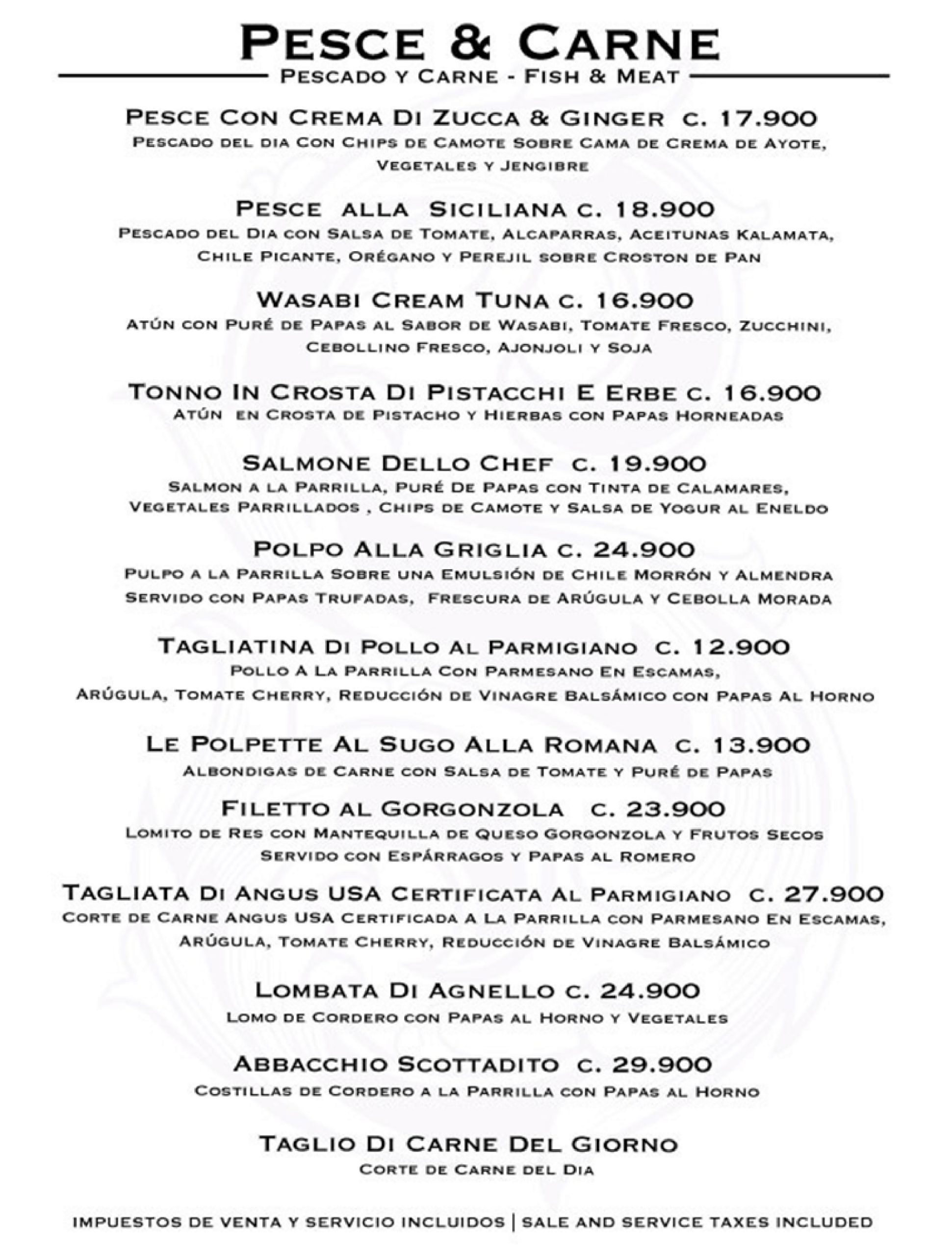 Nuestro menú - Gusto Lindora